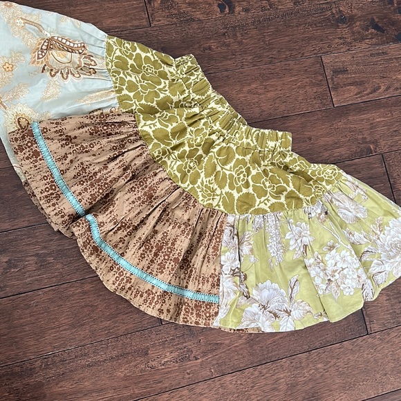 Matilda Jane | Bottoms | Vintage Matilda Jane Green Tan And Teal Skirt ...